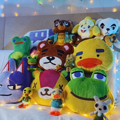Merry Animal Crossing Plushie Merry Animal Crossing Pillow - Etsy