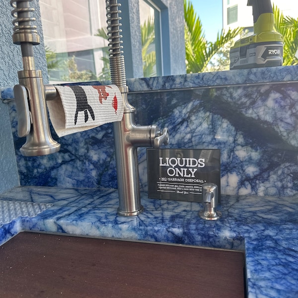 Liquids Only, No Garbage Disposal, Printable Kitchen Sink Sign to Help ...