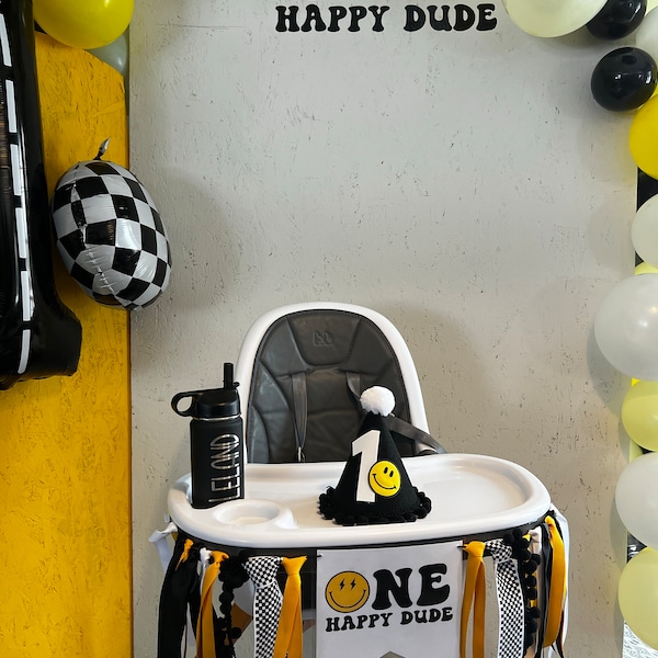 One Happy Dude Smiley Face SVG PNG First Birthday 1st Birthday One Cool ...