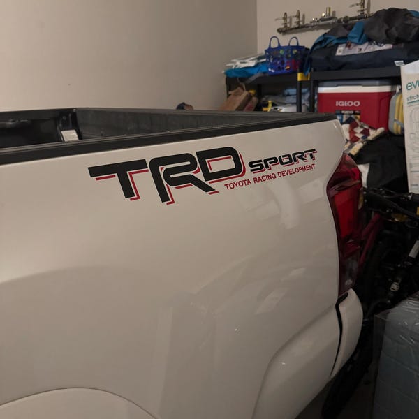 TRD Vinyl Decal for Toyota Truck Tacoma Tundra 4runner Camry Rav4 TJ FJ ...