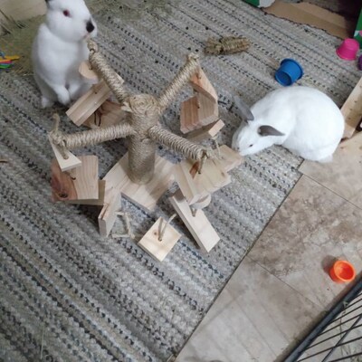 Tree Rabbit Toy natural - Etsy