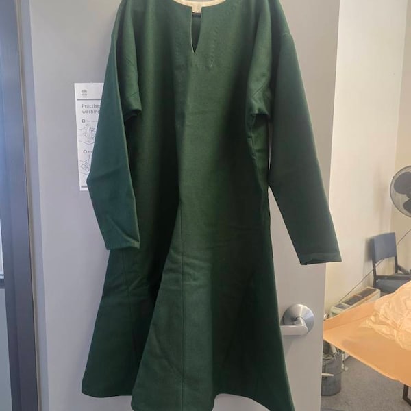 Wool Cotte for Men - 13th & 14th Century Woolen Kirtle - Medieval Tunic ...