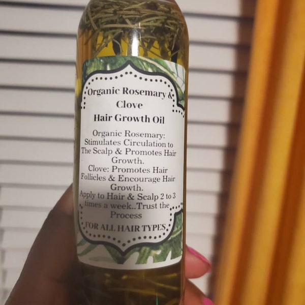 ORGANIC ROSEMARY & CLOVE Hair Growth Oil - Etsy