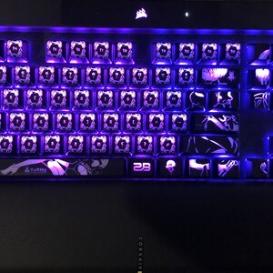 Overlord Albedo Backlit Keycaps Set Sub-dye Keycaps Keycaps Artisan ...