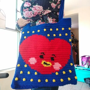 Crochet BTS Chimmy Jimin Tote Bag Pattern Intermediate Level PATTERN ...
