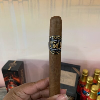 Custom Milestone Birthday Cigar Labels Party Favor 30th 40th 50th ...