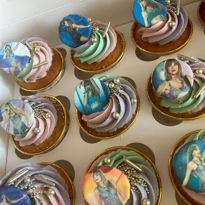 Cupcake Toppers Personalised Edible Icing Discs 2 50mm, 1.5 38mm Pre ...