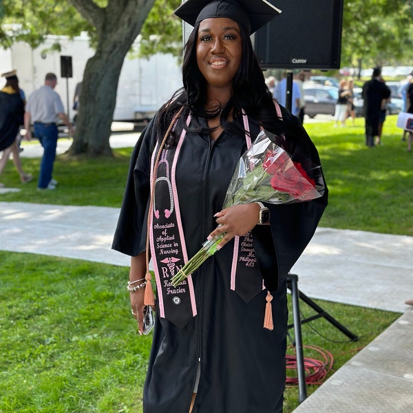 Graduation Pointed or Slanted With a Trim /stethoscope Mesh 13 Colors ...