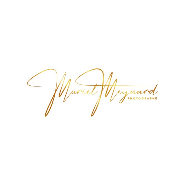 Custom Photography Logo Design: Modern Signature Watermark, Camera ...