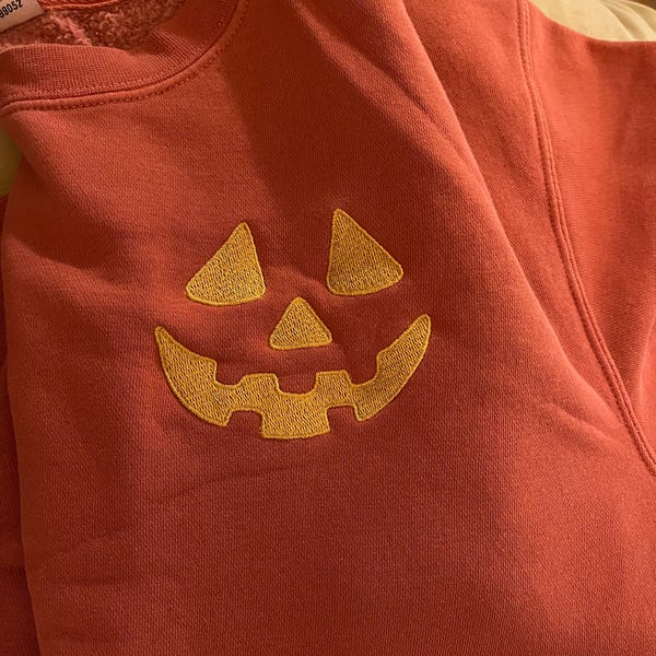 Embroidered Coffee Sweatshirt, Trendy Tonal Coffee Sweater, Coffee ...