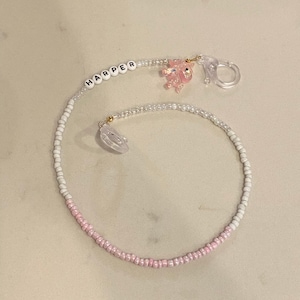 SPRING BUNNY CHAIN With a Mix of Tiny Colored Disc Beads and - Etsy