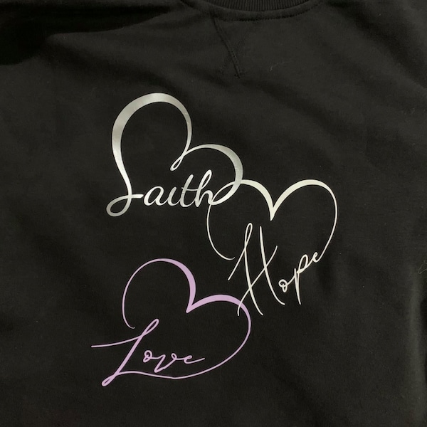 FAITH HEART Script Svg Cut Files Clipart Downloads Faith Heart Svg Dxf ...