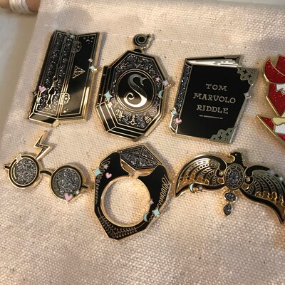 The Diadem Enamel Pin Magic Enamel Pin Wizard Pin Book Lover Pin Book ...