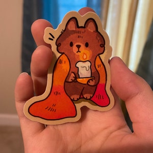 Strawberry Lemonade Cow Cute Highland Cow Sticker Sheet | Etsy