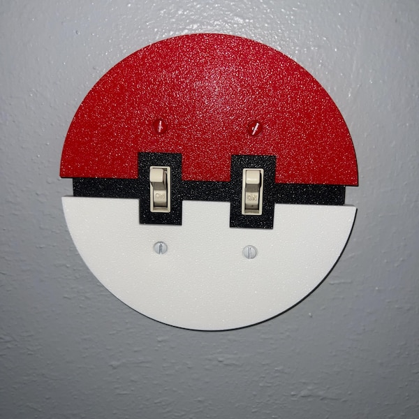 Pokemon Double Light Switch Cover, Double Rocker, Pokemon Decor - Etsy