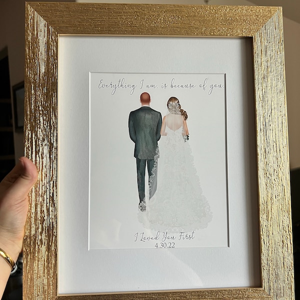 Personalized Father of the Bride Print: Wedding Keepsake Gift - Etsy