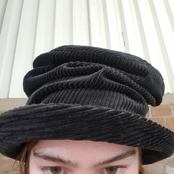 Pale Blue/green Slouchy Top Hat, Appliqué Detailing, Unique Top Hat ...