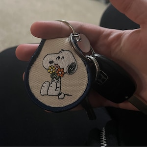 Three Potato Four X Peanuts® Snoopy Classic Patch Keychain - Etsy