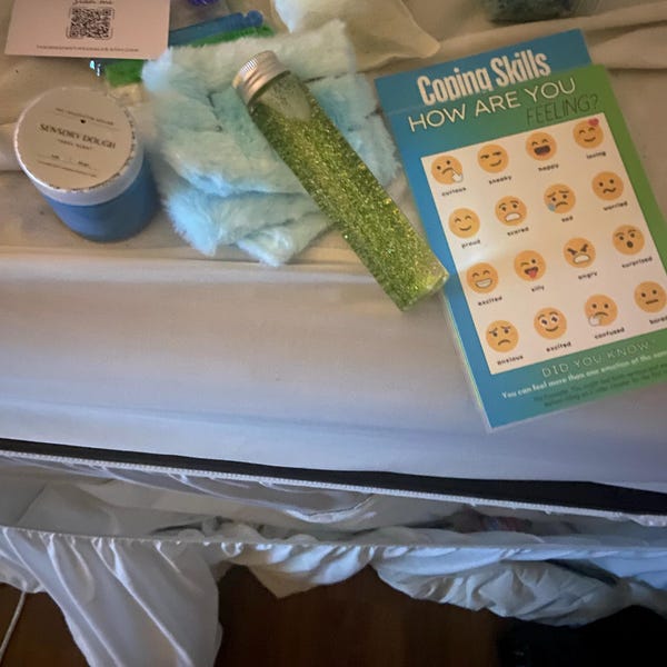 Anxiety Relief Kids 6-12 Years Old Coping Skills Box Mental Health Kit ...