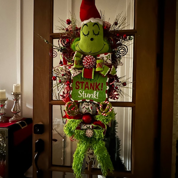 Grinch Themed Swags, Grinch Themed Wreaths, Grinch Decor, Christmas ...