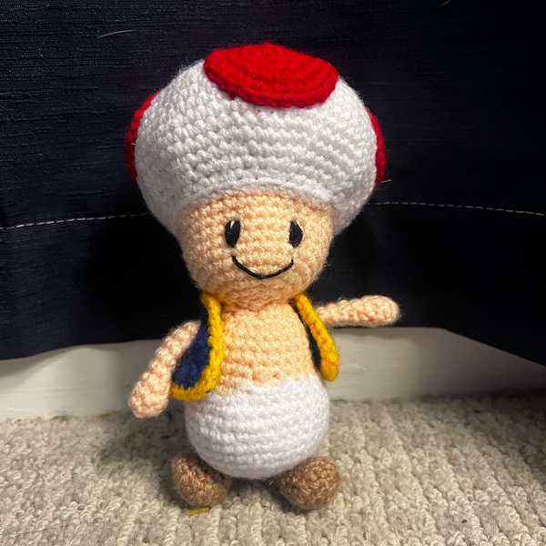 CROCHET PATTERN - Toad Super Mario Bros - PDF File- English, French - Etsy