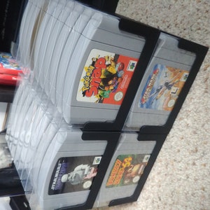 Super Nintendo SNES Game Cartridge Tray holds 10 Rack/stand/storage/box ...