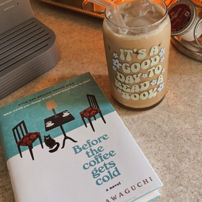 Book Lovers Cup Iced Coffee Cup for Book Lovers Glass Cup Coffee Glass ...