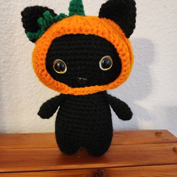 Crochet Halloween Cat Pattern, Crochet Cat Amigurumi Pattern, Crochet ...