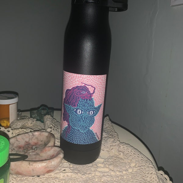 Cat Wave Sticker /clear Lamination + Offset Printing (good for Indoor ...