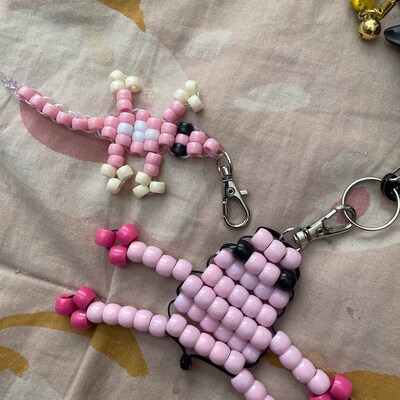 Chunky Rainbow Boondoggle Keychain Rainbow Rexlace Keychain Rainbow ...