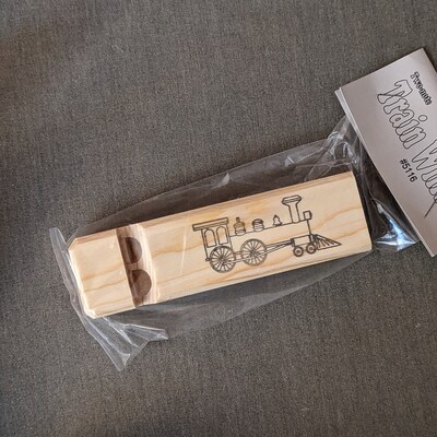 Hooey Stick, Gee Haw, Whimmy Diddle. Wooden Toy With NATURAL Wood ...