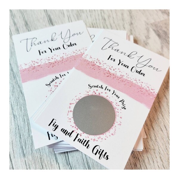 Personalised Custom Scratch Card, Discount Card, Offer Cards - Etsy