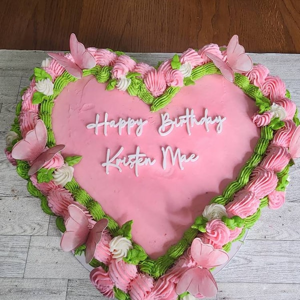 That Girl Since Year Cake Topper Flat-lay Cake Topper Vintage Heart ...