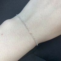 Silver Chain Bracelet Silver Plated or Sterling Silver Bracelet, Dainty ...