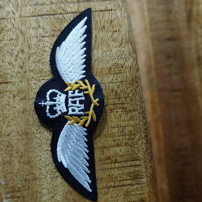 Pair Red White Iron on Swallow Bird Patches Sew on Embroidered Biker ...