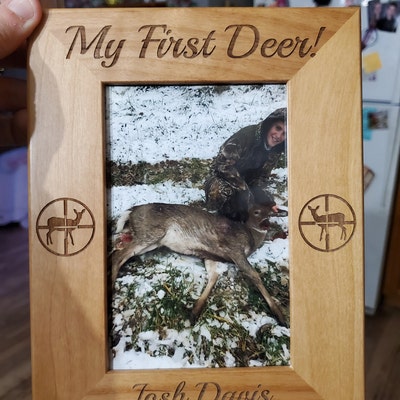 Deer Hunting // First Deer // Photo Frame // Picture Frame // Gift - Etsy