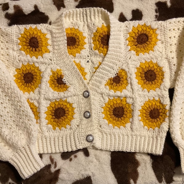 Gothic Vampire Granny Square Crochet Cardigan PDF Pattern DIGITAL ...