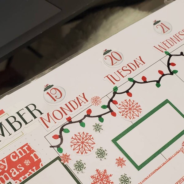 Planner Sticker Dates Script Font | PNG Stickers | Goodnotes Stickers ...