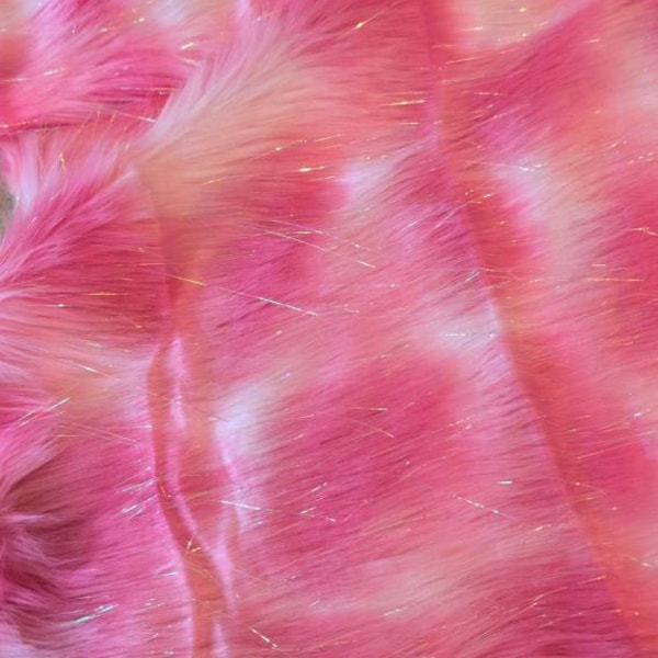 Charlie PATCHES GLITTER 7 Shaggy Soft Faux Fur Fabric for Home Decor ...