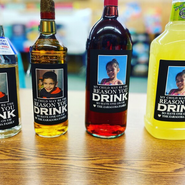 Printed Science Water Bottle Labels - Science Birthday Decoration ...