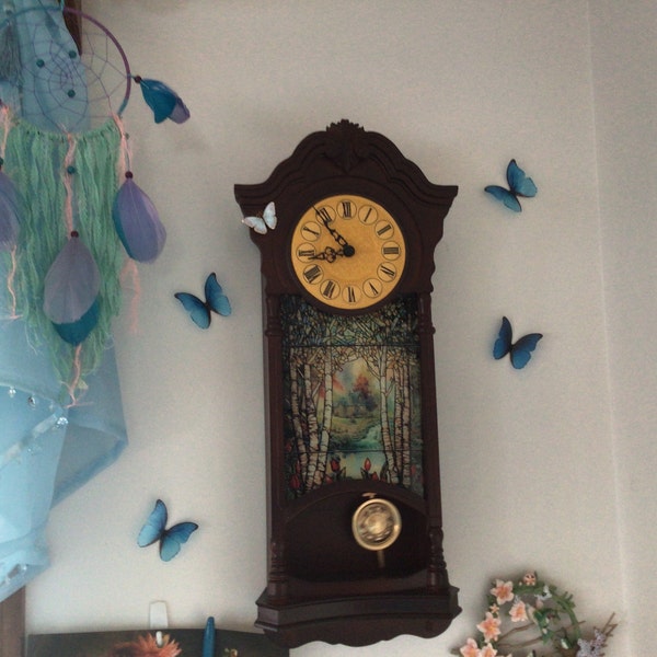 Blue Rainbow Decorative Butterflies - 3D Plastic Butterflies - Ombre ...