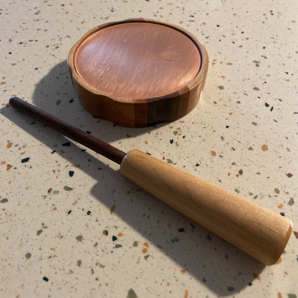 3.5" Turkey Pot Padauk Game Call. Slate or Blasted Glass Strike Surface ...