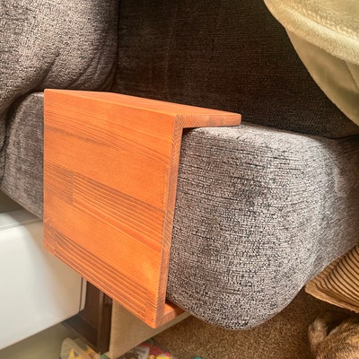 Modern Wood Armrest Table, Simple and Functional Couch Tray, Sofa Arm ...
