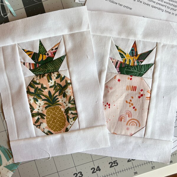 Fresh Pineapple Paper Piecing Pattern, PDF - Etsy