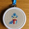 William the Worm - Labyrinth Cross Stitch - Ello Worm Modern Cross ...