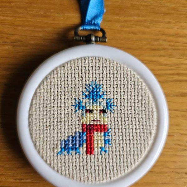 William the Worm - Labyrinth Cross Stitch - Ello Worm Modern Cross ...
