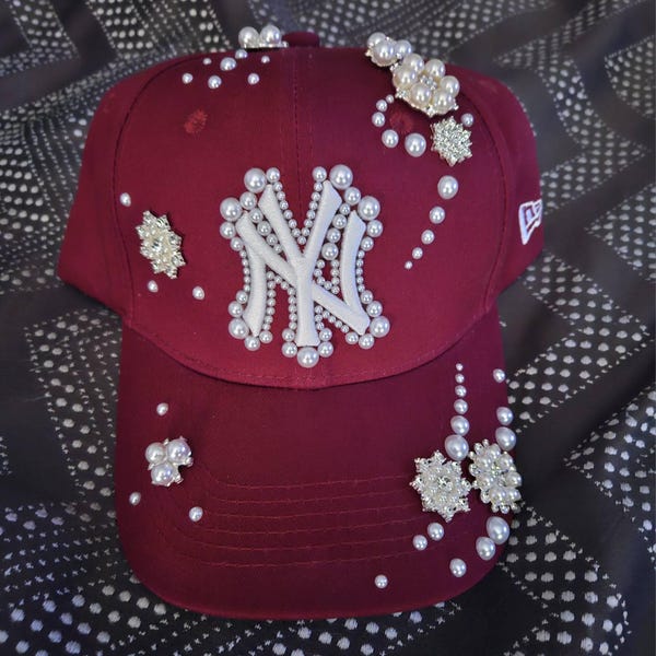 Blinged Out Brown NY Yankees Hat - Etsy
