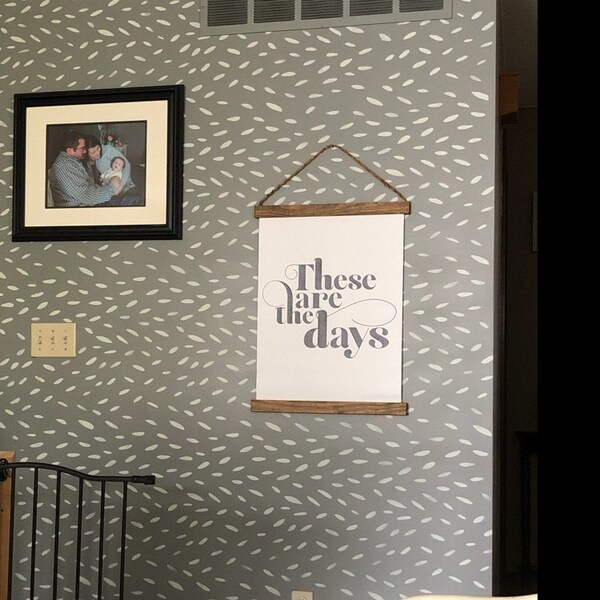 LUSSIER- Modern Wall Stencils- Large Decor Wall Stencil- Reusable Large ...