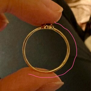 Yellow Gold Ruby Necklace Princess Cut Ruby Pendant Solitaire Ruby ...