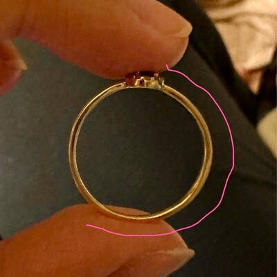 Yellow Gold Ruby Necklace Princess Cut Ruby Pendant Solitaire Ruby ...